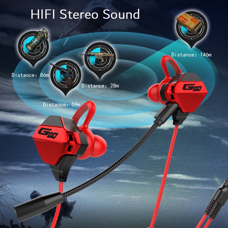 SPRISE G10 Premium Earphones Gaming With Dual Microphone Cool Stylish ...