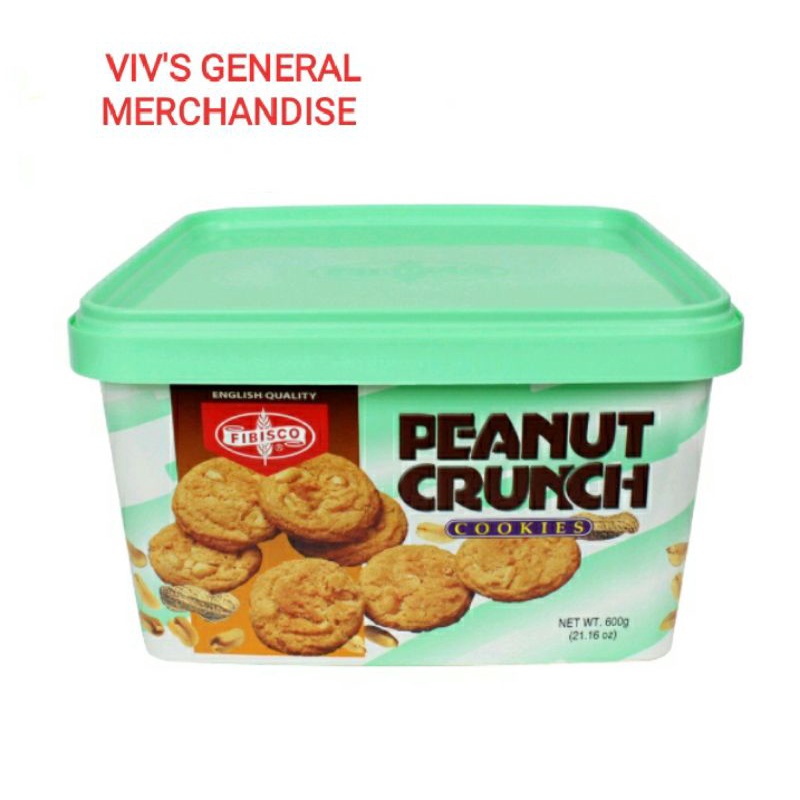 Fibisco Peanut Crunch Cookies ( 600g ) | Shopee Philippines