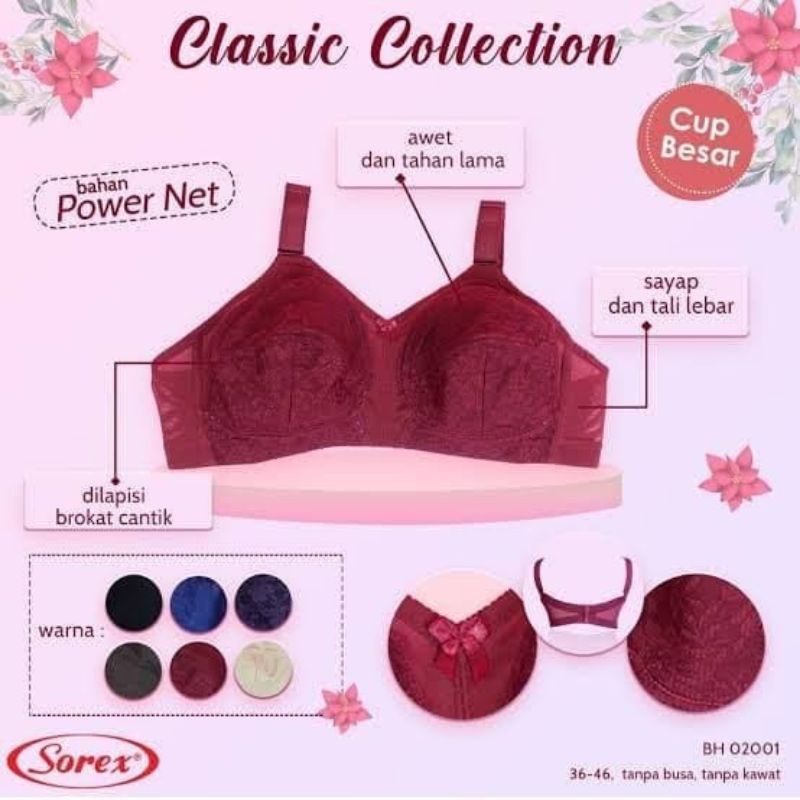 SOREX Bra Classic 02001 BH Sister Full | Shopee Philippines