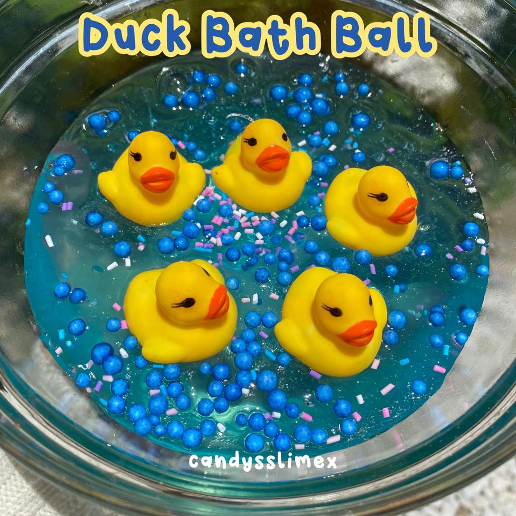 Duck Bath Ball slime Clear slime Duck slime kit slime boba slime tofu ...