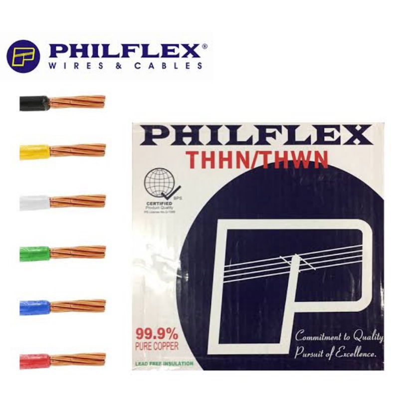 Philflex THHN/THWN Wire 2.0mm² (14/7), 3.5mm² (12/7) Electrical Wire ...
