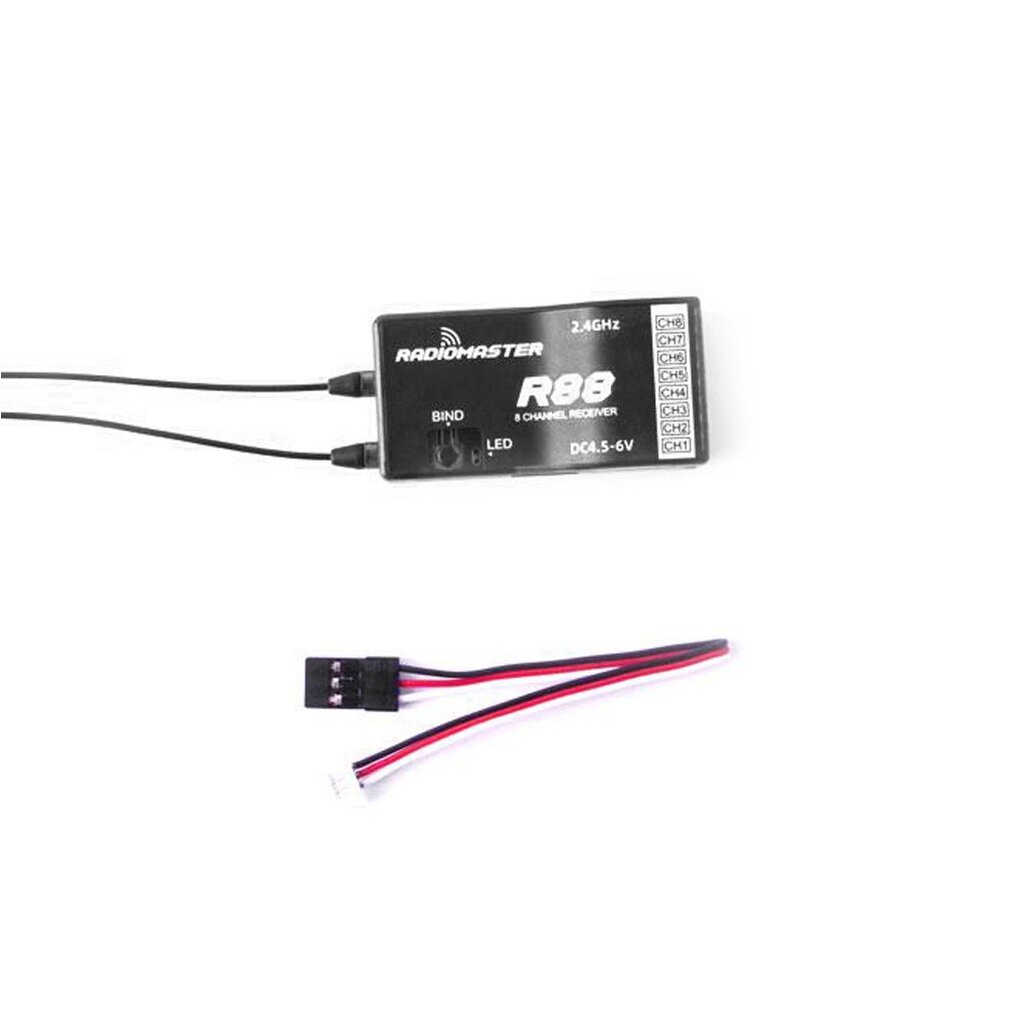 RadioMaster R88 2.4GHz 8CH Over 1KM PWM Nano Receiver Compatible FrSky ...