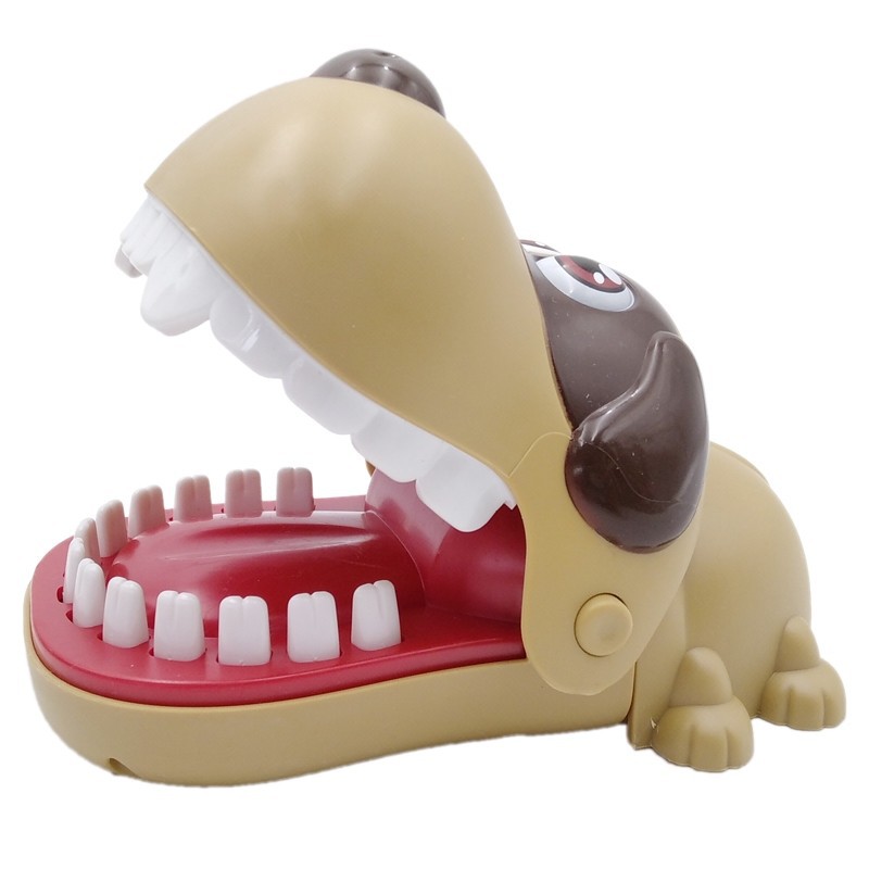 Hand Biting Dog Entertainment Game - Large Dog Teeth Examination ...