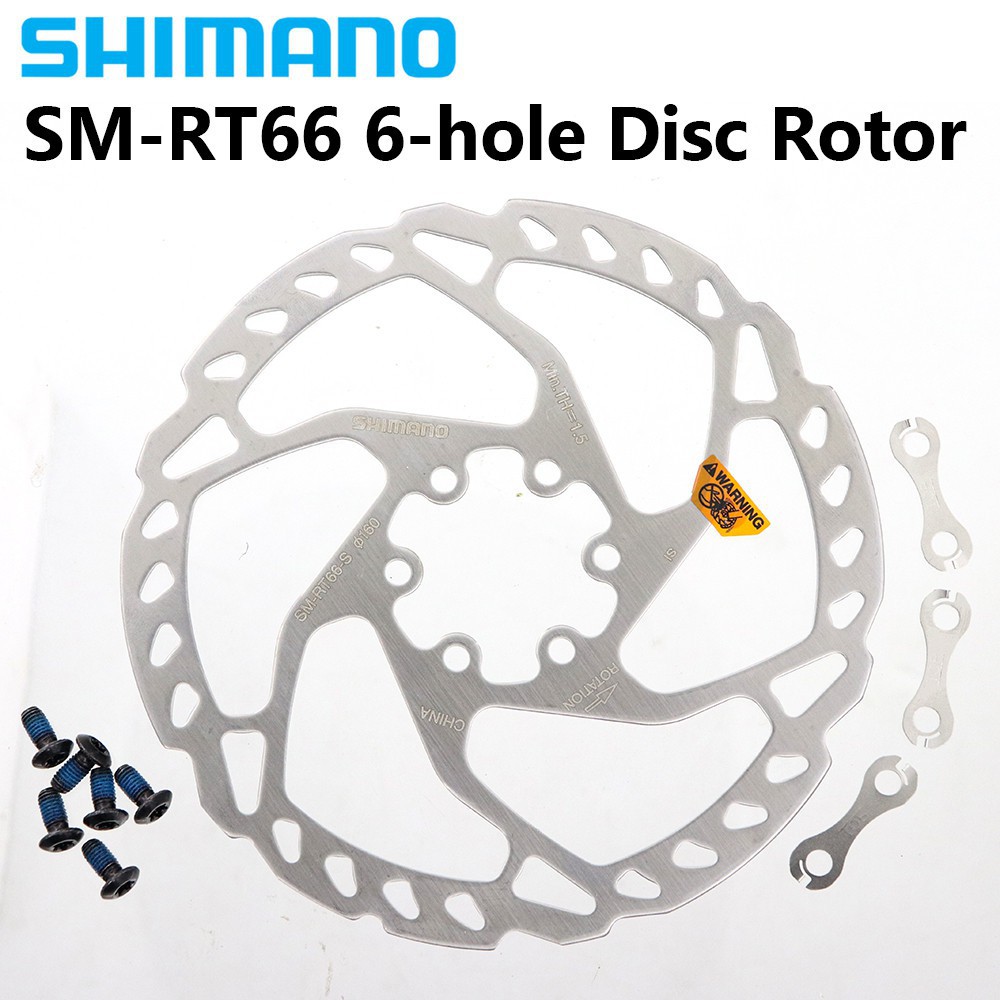 SHIMANO Deore Slx Sm Rt66 6 Bolt Disc Brake Rotor 160mm 180mm 203mm ...