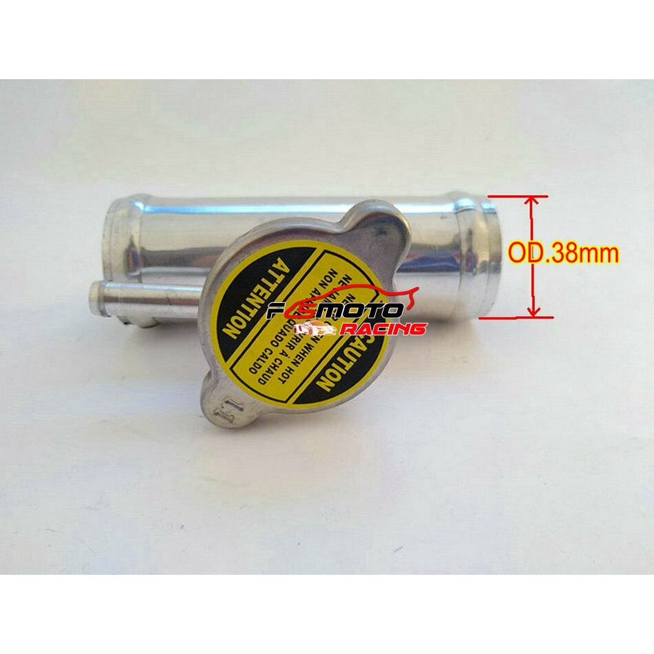 Radiator Hose Filler Neck & Cap Aluminum Inline Coolant Hose Drain 1-1/ ...