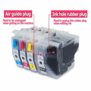 ☢Brother LC3619 LC3617 ink LC3617XL LC3619XL Refillable Ink Cartridge ...