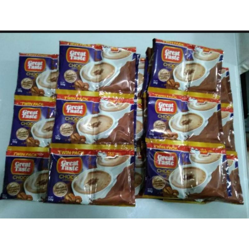 GREAT TASTE Choco Coffee Mix Twin Pack Ties 10 | Shopee Philippines