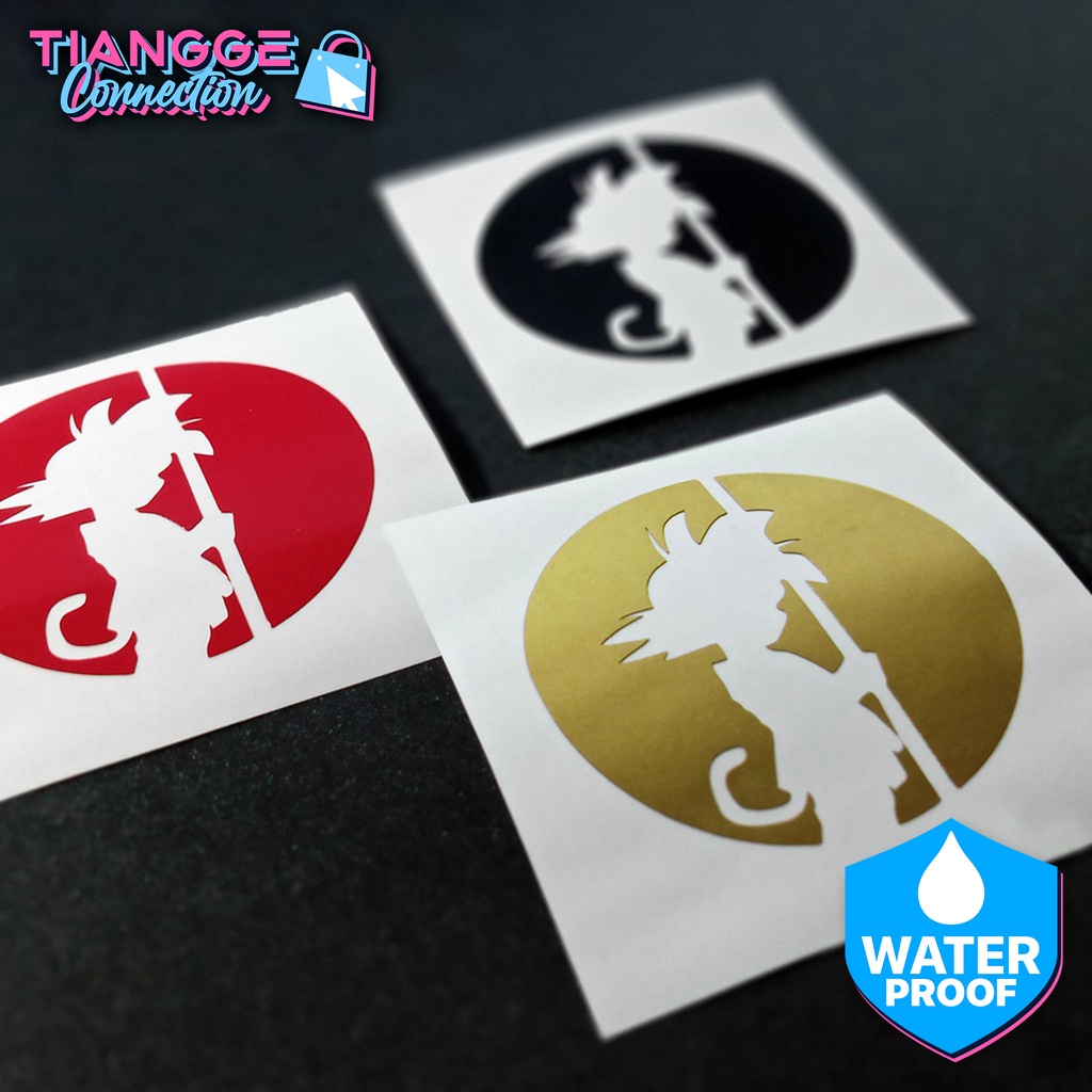 Goku Dragonball Z DECAL WATERPROOF for motor car vehicle bumper e-bike ...