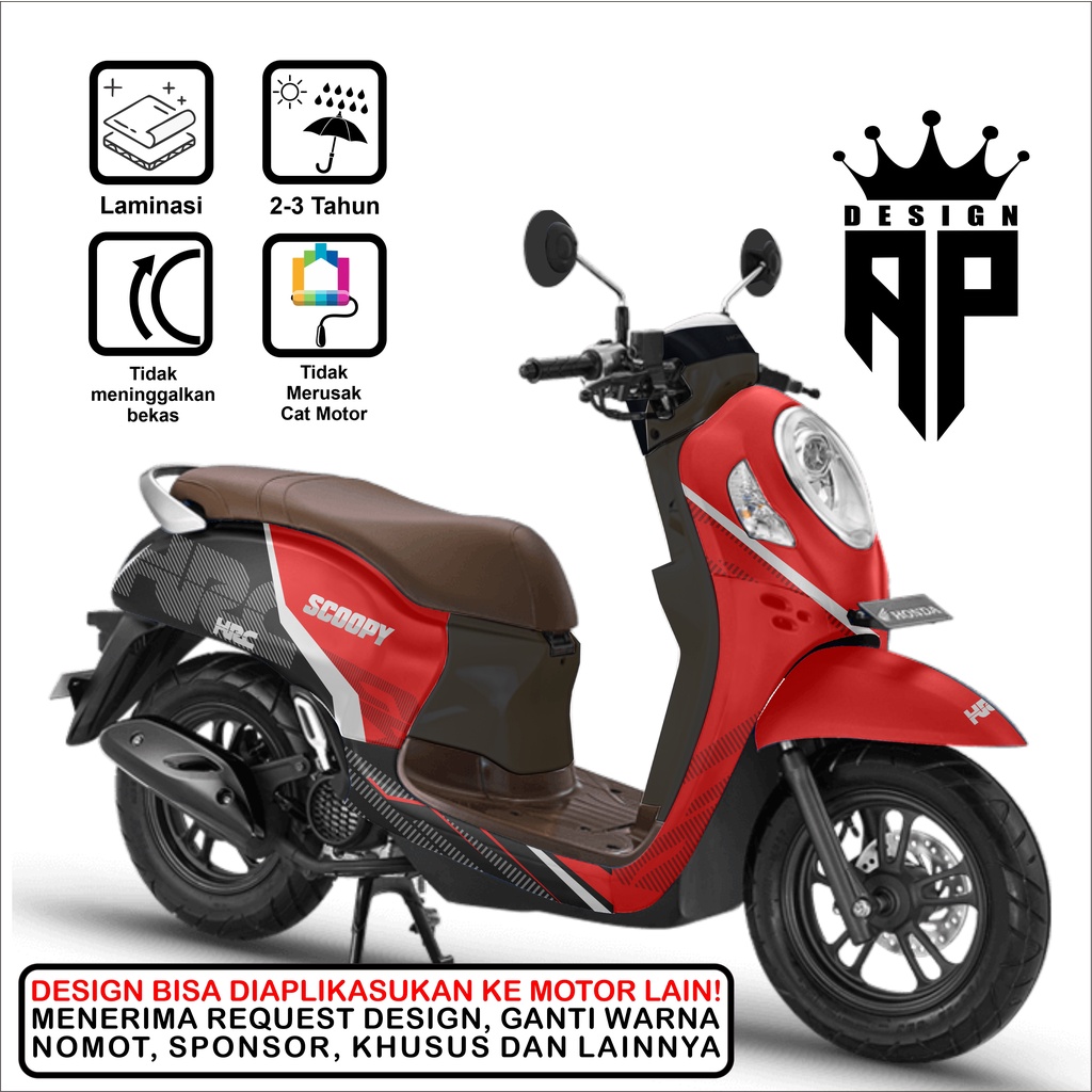 Decal sticker scoopy full body FI scopy decal sticker copy karbu 2010 ...