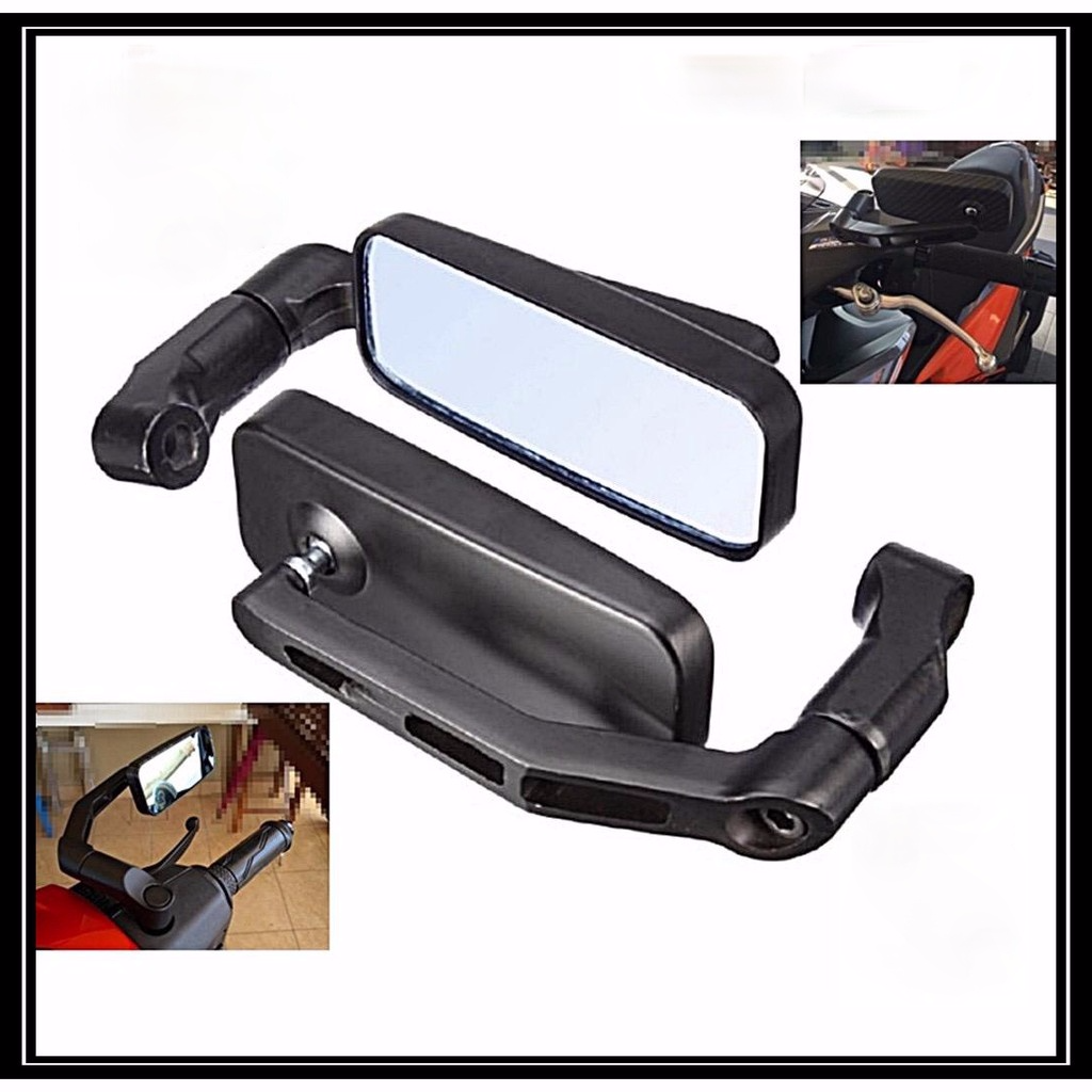 Universal Motorcycle Aluminum Rear View Side Mirror Rear Mirror ...
