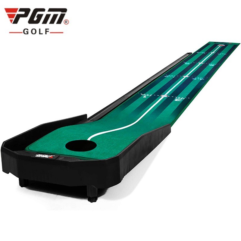 PGM Slope Adjustable Indoor Velvet Golf Putting Mat Trainer With Baffle ...