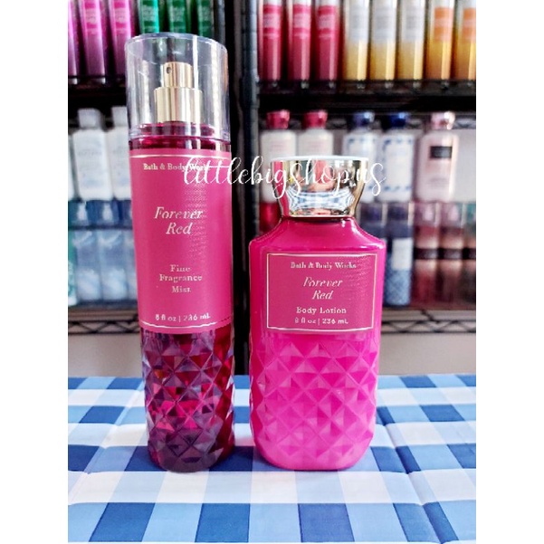 FOREVER RED Bath & Body Works Mist & Lotion 236mL (USA) | Shopee ...