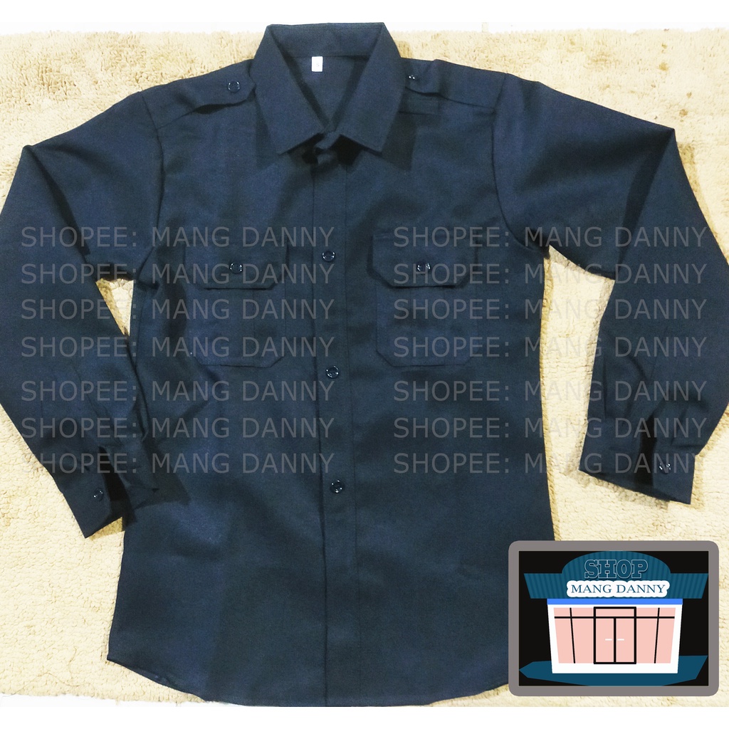 Long Sleeve for Security Guard (Navy Blue) SG Uniform "security guard ...