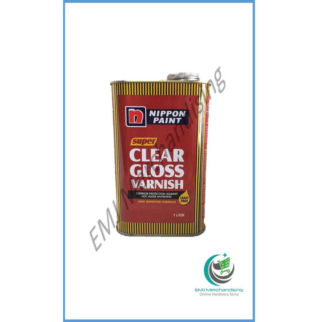 EMJ Nippon Paint Super Clear Gloss Varnish Valspar Furniture Wood ...