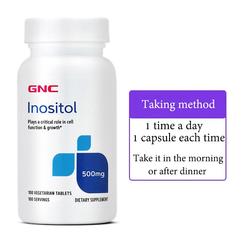 GNC Inositol 500mg Tablets Women with Polycystic Ovary Syndrome ...