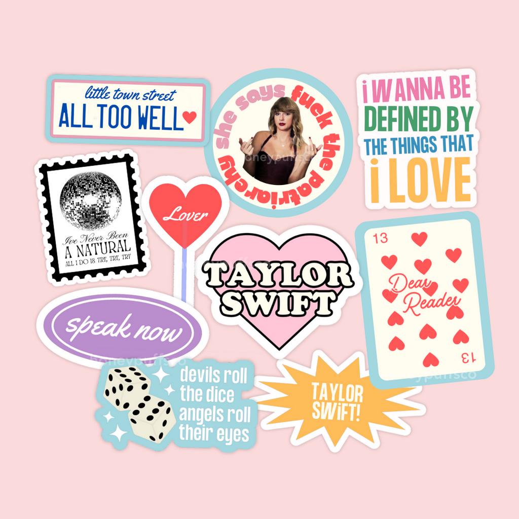 Taylor Swift Waterproof Vinyl Stickers | Glossy, Matte & Holographic ...