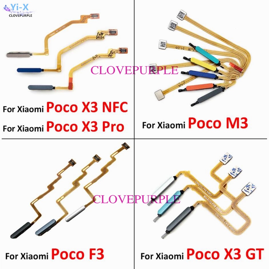 1pcs New For Xiaomi Poco M3 F3 X3 NFC Pro / Poco X3 GT Home Button ...