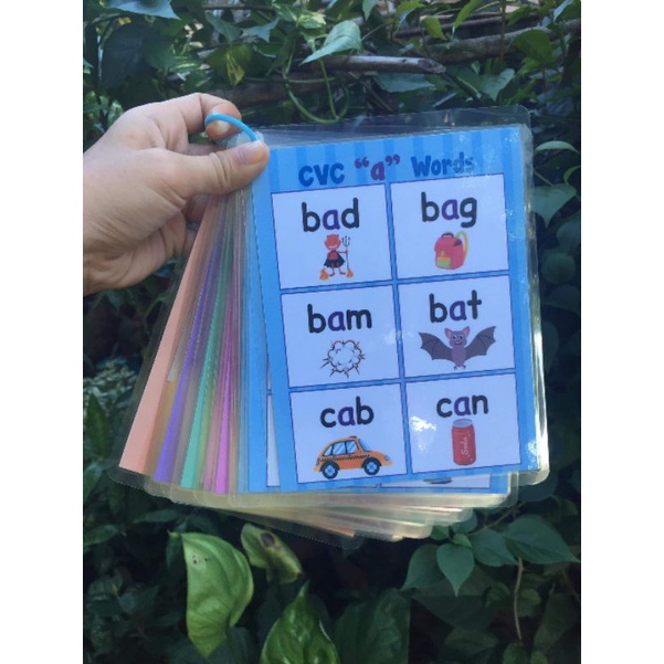 BIG CARDS LARGE CVC WORD CARDS FOR KIDS/TODDLERS | Shopee Philippines