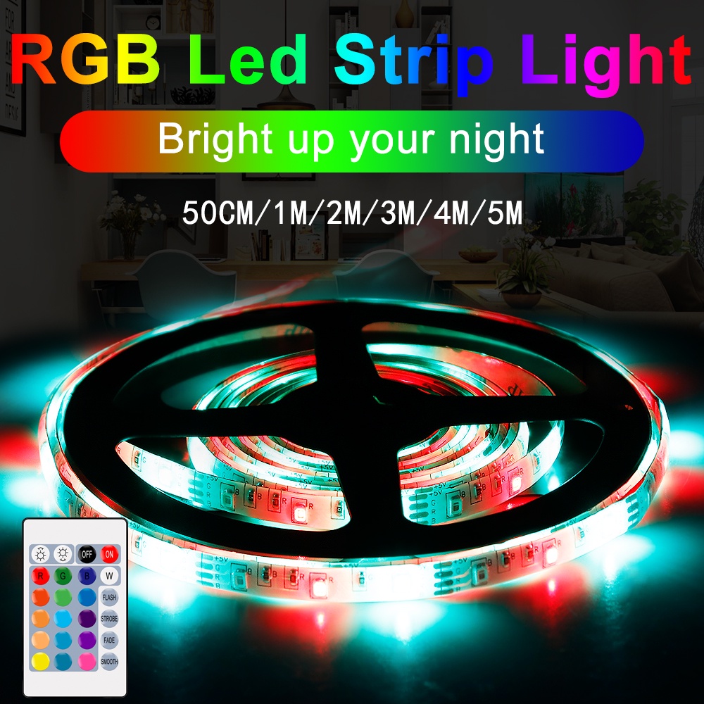 LED Strip RGB Neon Lamps Christmas Decoration Lights USB Waterproof ...