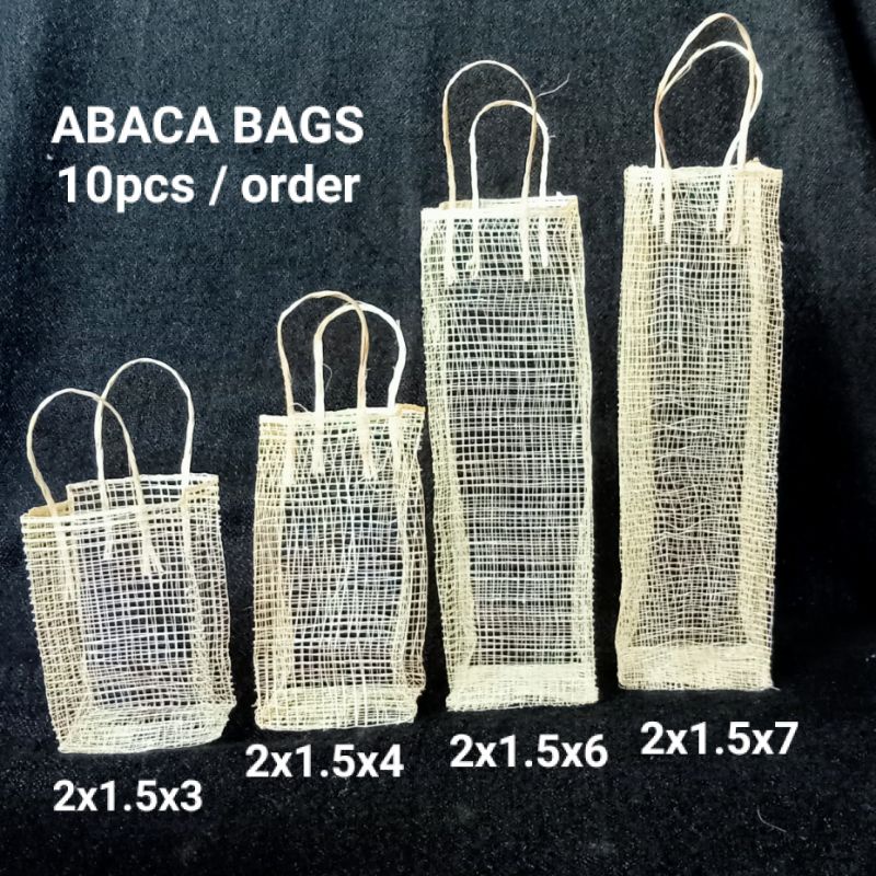 (10 pcs) Cute Abaca Gift Bags for Souvenir Packaging | Shopee Philippines