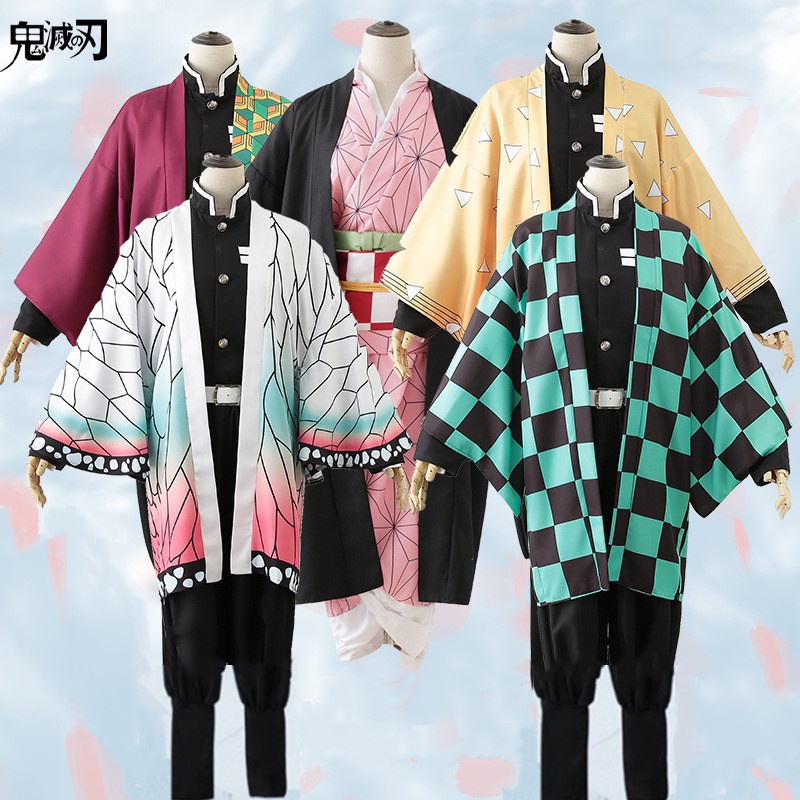 Demon Slayer Kamado Nezuko Ghost Kill Team Series Cos Anime Full Outfit ...