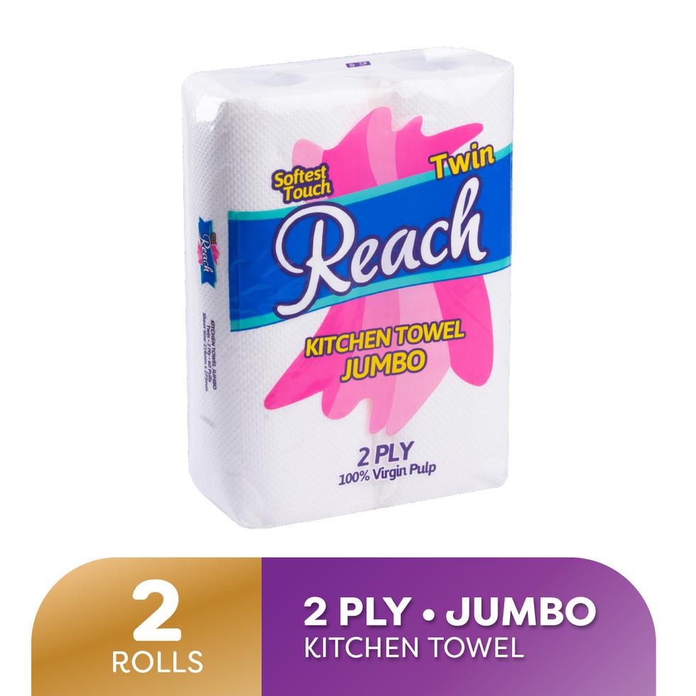 Reach Kitchen Towel Jumbo 2Ply 60 Pull 120 Sheet Twin | Shopee Philippines