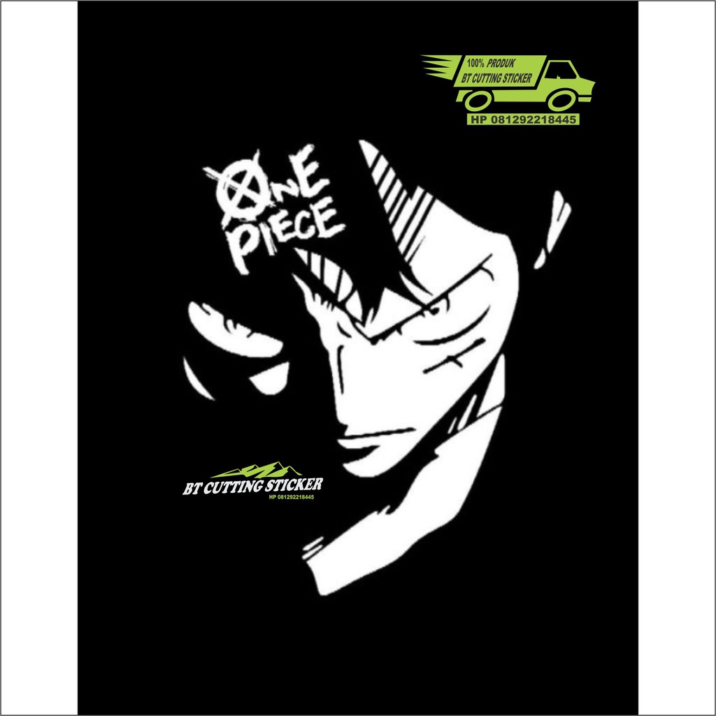 Bt Sticker anime one piece Sticker Car Sticker Motorcycle visor Sticker ...