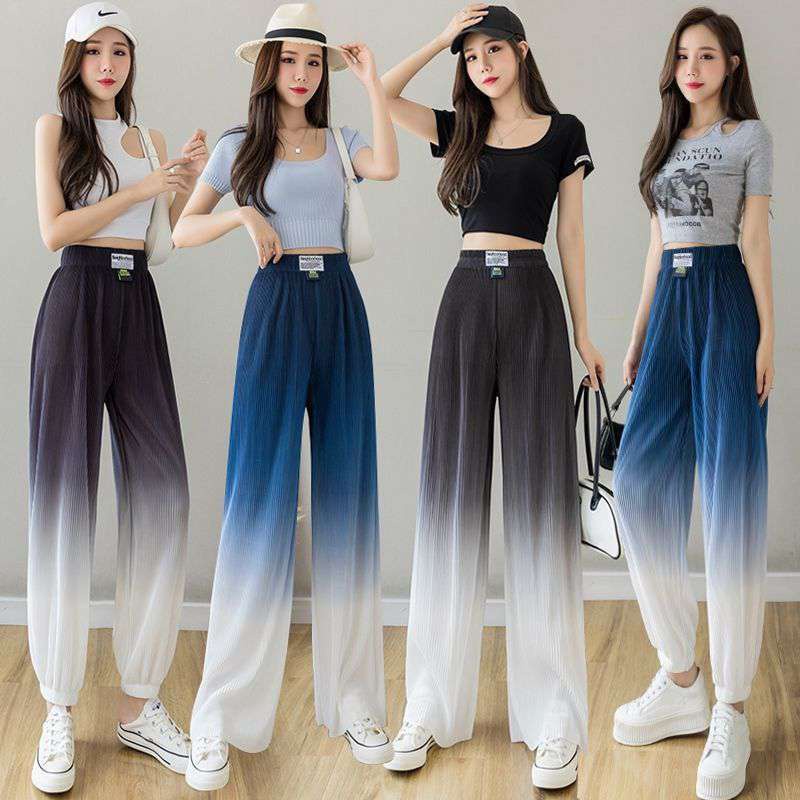 【AXfashion.ph】Sports suit American high waist gradient color design ...