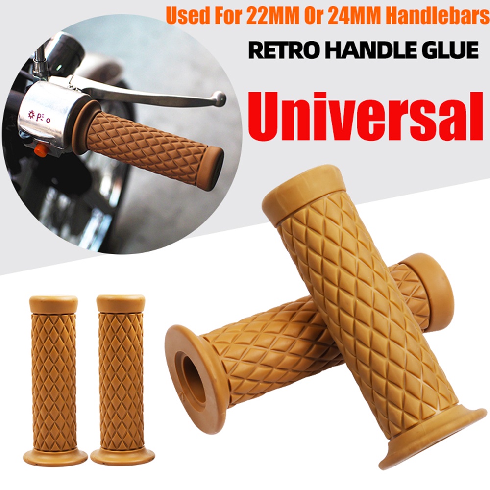 Retro Motorcycle Grips Handles Mountain Dirt Bike Grips Handlebar For ...
