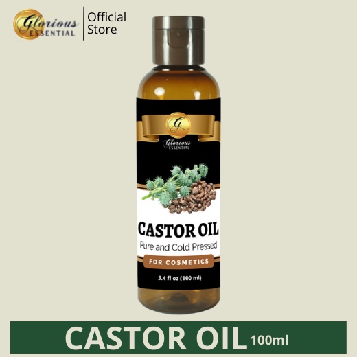 Glorious Essential Organic Castor Oil 20ml | 100ml | Shopee Philippines
