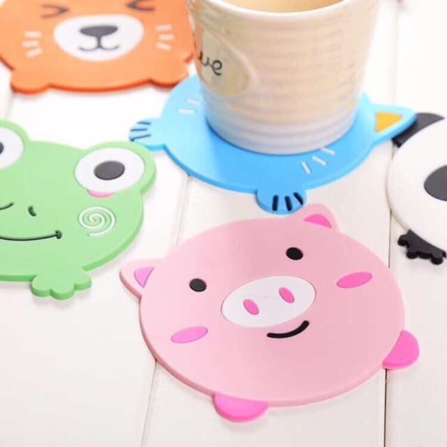 Animals Cute Design Coffee Mug pad Table Cup Mat | Shopee Philippines