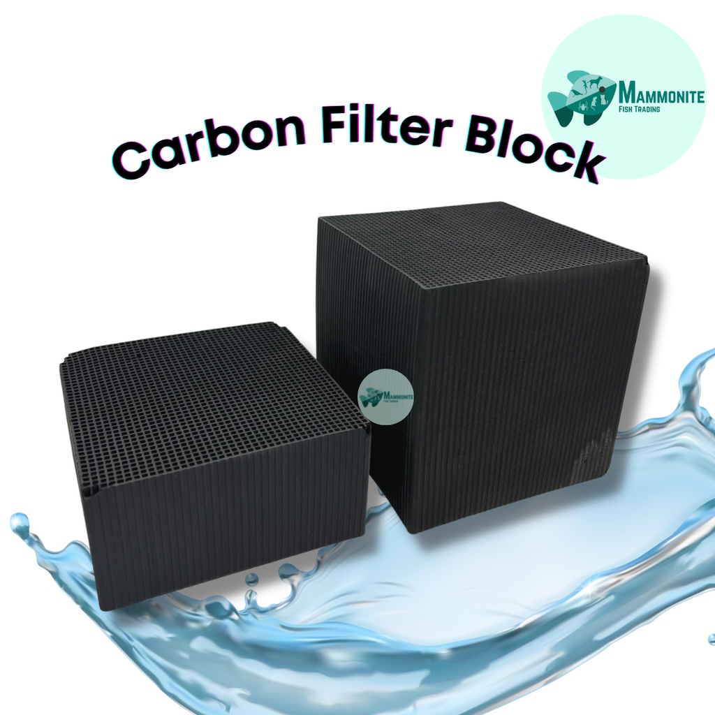 Aquarium Tank Honeycomb Activated Carbon Filter Block Water Filtration ...