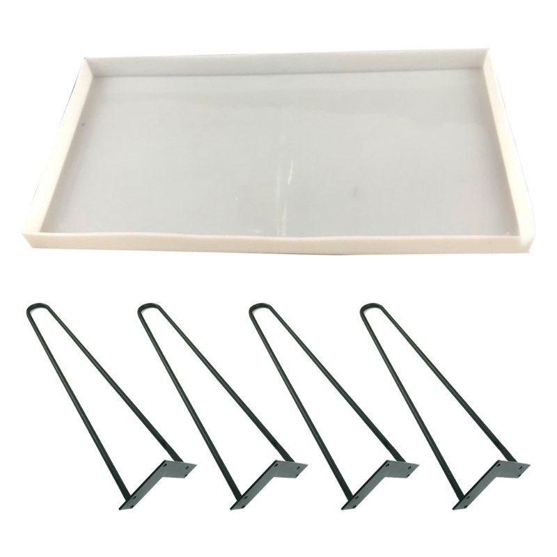 flgo Silicone Mold with Table Legs for Resin River Table Making Form ...