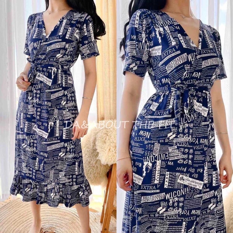 V-NECK KOREAN MAXI DRESS/SABRINA DRESS | Shopee Philippines