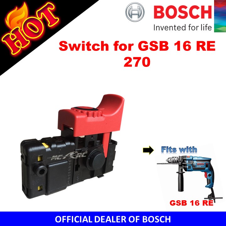 Bosch Switch for GSB 16 RE 1607200270 | Shopee Philippines