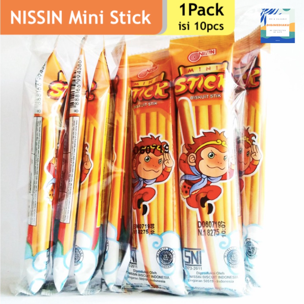 Nissin Mini Stick Biscuit 10pcs x 13 gr (1 pack Contains 10 Packs ...