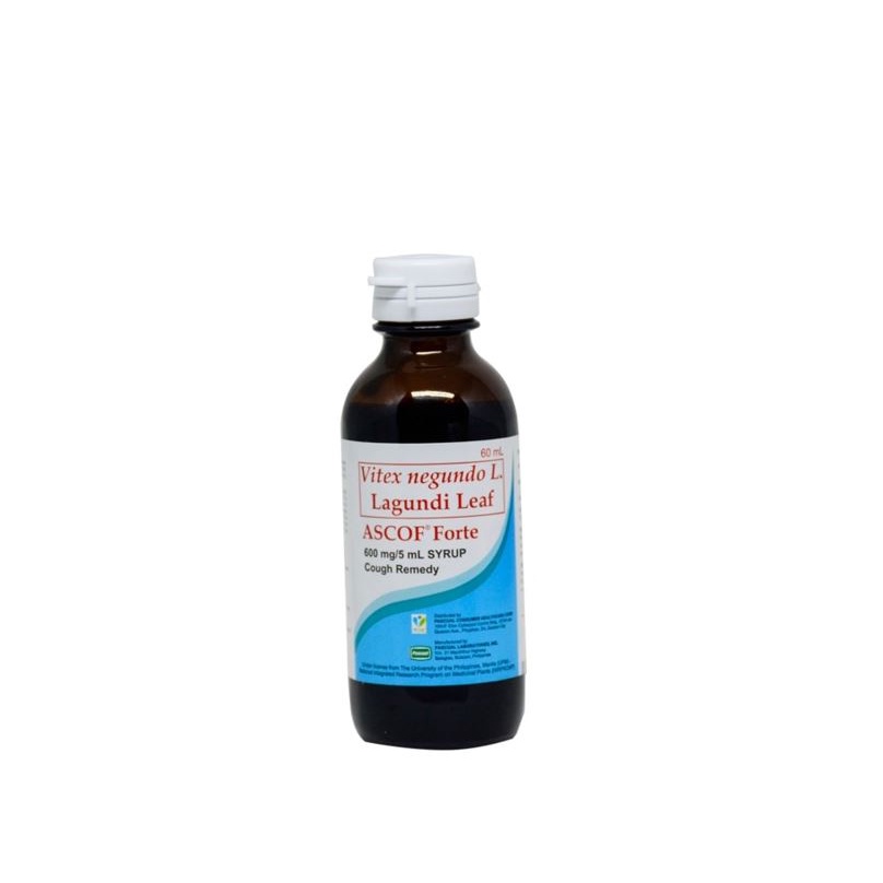 ASCOF Lagundi for Adults 600mg/5mL Menthol-Flavored Syrup 60mL | Shopee ...