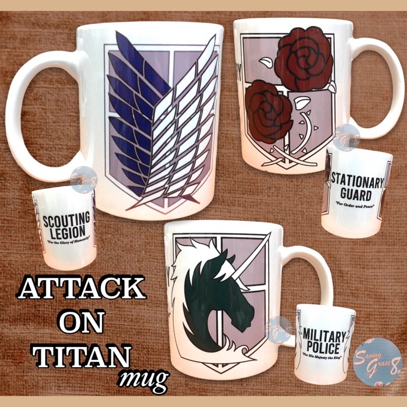Attack on Titan | Legion | Guard | Police| AOT Mug | Shopee Philippines