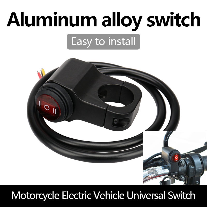 Motorcycle Driving Light Switch Aluminum Mini Switch 3 Way Switch ON ...