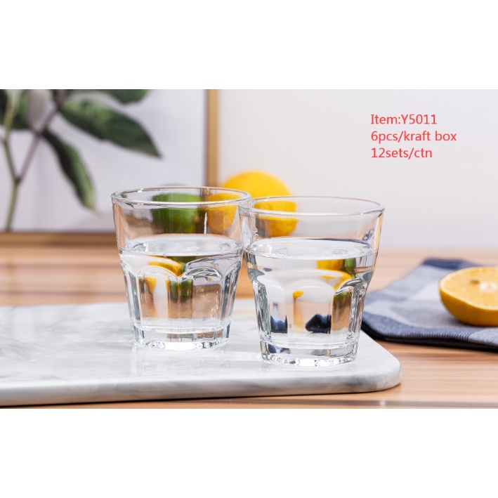 Delisoga Drinking Glassware and Glass Clear/Glass Wine 1pc/6pcs 150ml ...