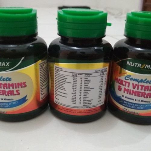 Nutrimax Complete Multivitamin & Mineral 30 Tabs For Endurance | Shopee ...