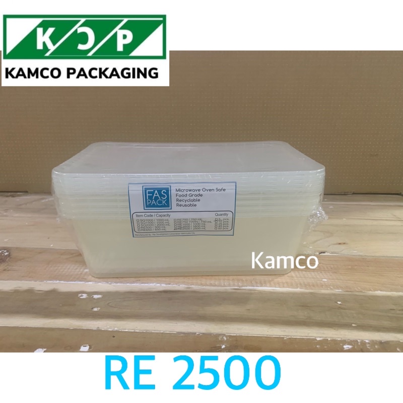 Microwavable Container RE1600, RE2500 (5's) | Shopee Philippines