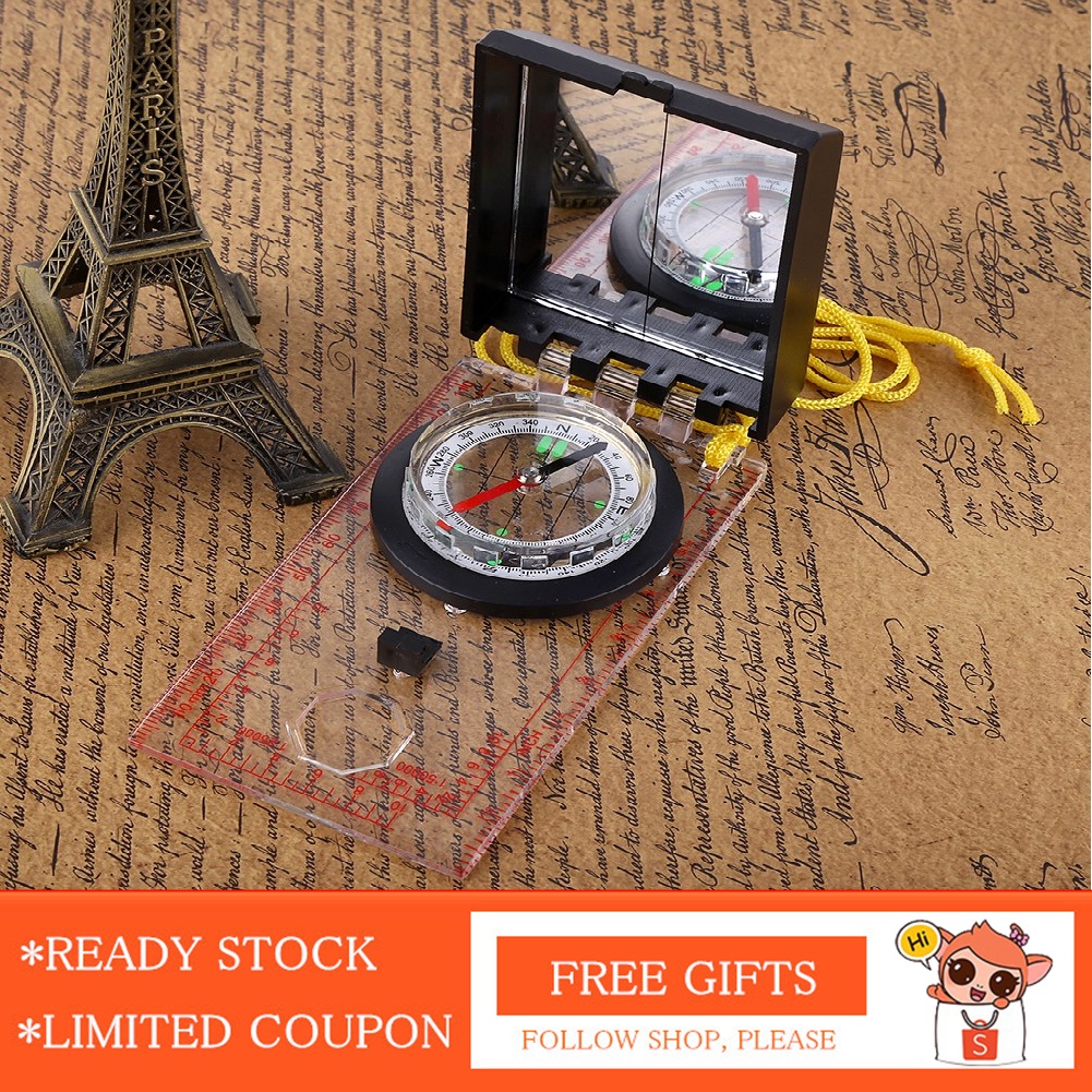 [Ready Stock] Multi-functional Compass With Mapping Ruler and Mirror ...