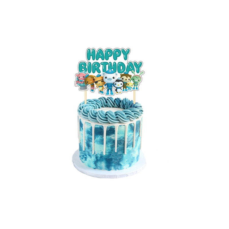 DIY Octonauts Happy Birthday Cake Topper Kids Birthday Cake Decor ...