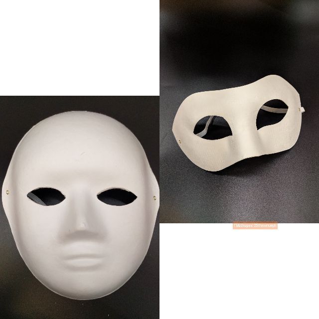 25th ️Plain paper Mache Jabawockeez Mask (Half and Whole) | Shopee ...
