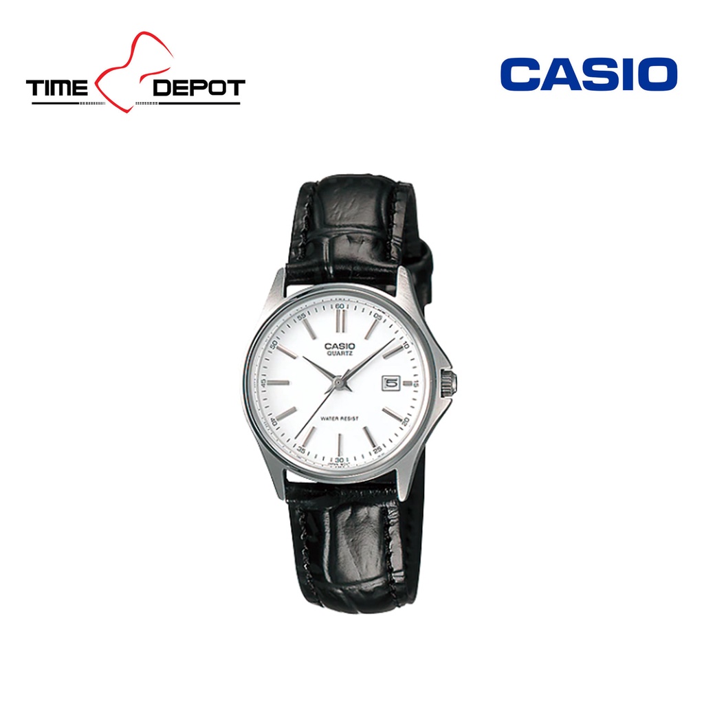Casio Mtp 1183e 7adf Standard Analog Black Leather Band Watch For Men Shopee Philippines