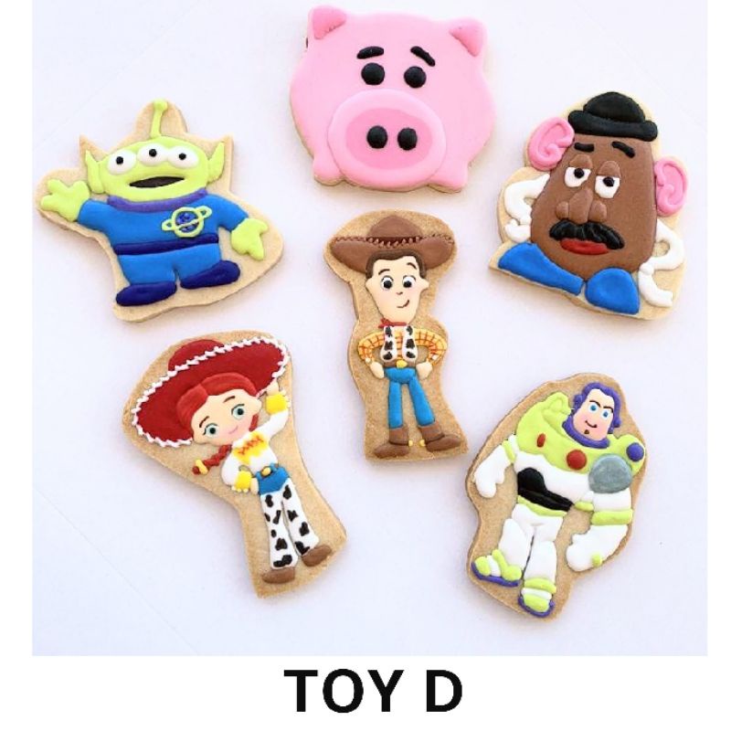 Toy Story theme Butter cookies (character decorated cookies) | Shopee ...