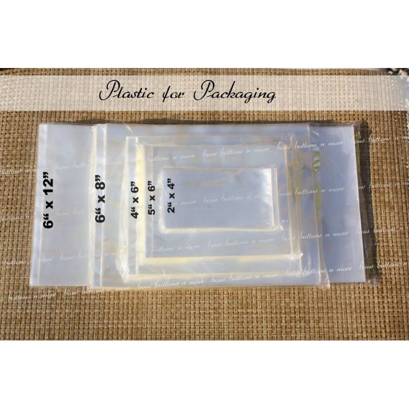 2x3" / 3x4" / 4x5" Plastic Packaging per 100 pieces (Makapal w/out seal ...