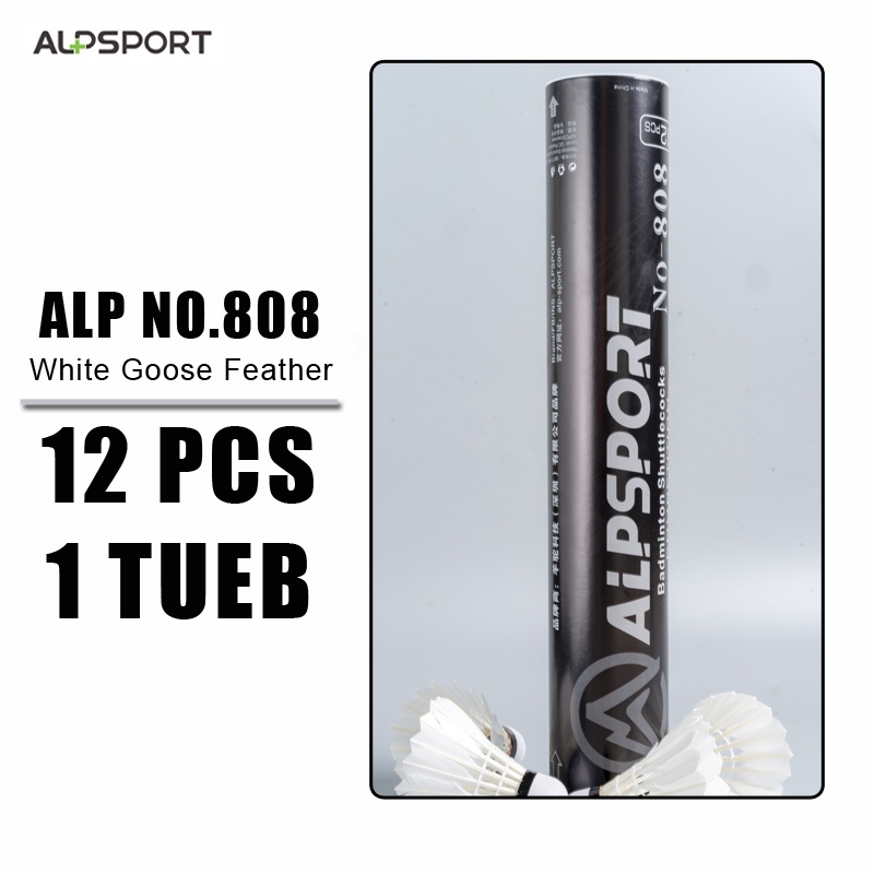 ALPSPORT 808 12PCS/TUBE Shuttlecock 76~77 Speed ALP New Badminton For ...