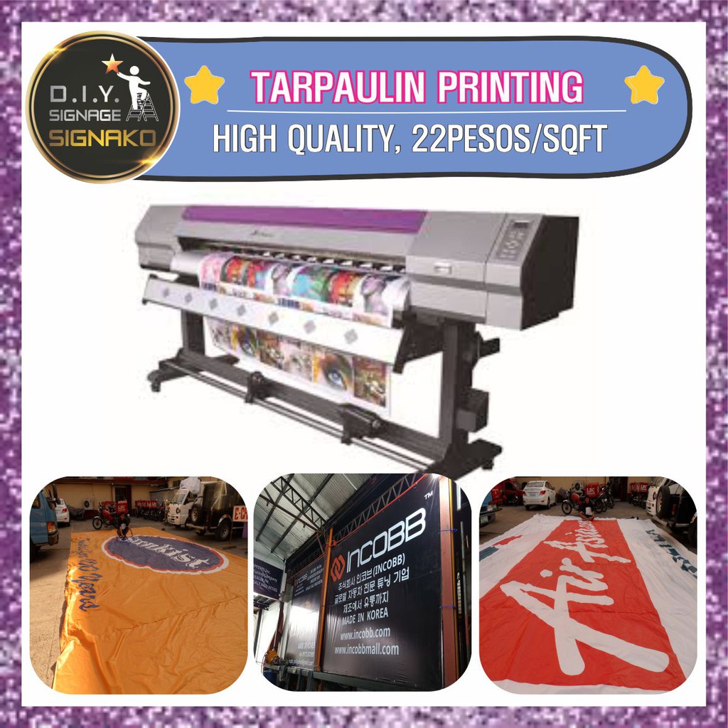 Tarpaulin High Quality Tarp Printing 22 Pesos / SQFT RUSH Print Display ...